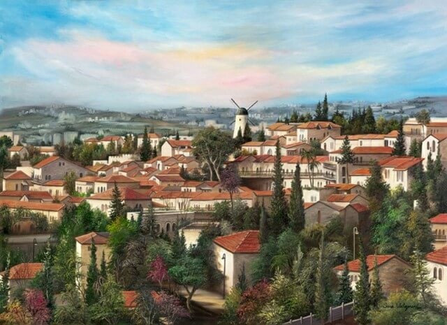 שכונת ימין משה The Yemin Moshe neighborhood - שרה ויצמן